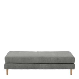 Pharao24.de Skandi Polsterhocker in Anthrazit Cordbezug 160 cm breit