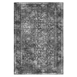 Pharao24.de Kurzflor Teppich in Grau Vintage Style