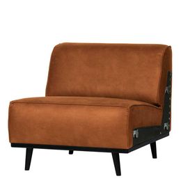 Pharao24.de Modulsofa Einsitzer Element in Cognac Braun Recyclingleder