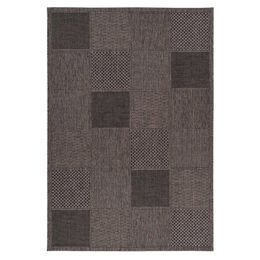 Pharao24.de Geometrisch gemusterter Teppich in Taupe 1 cm hoch
