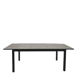 Pharao24.de Ausziehtisch f&uuml;r den Garten aus Aluminium Sicherheitsglas