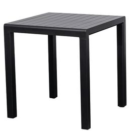 Pharao24.de Esstisch Bistrotisch in Schwarz und quadratischer Form