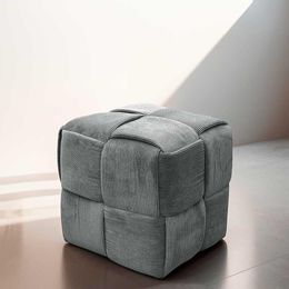 Pharao24.de Hocker Sitzhocker aus Cord in quadratischer Form