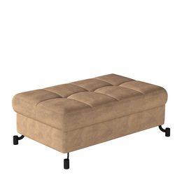 Pharao24.de Couchhocker Polsterhocker mit Schaumstoffpolsterung und Vierfu&szlig;gestell aus Metall