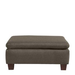 Pharao24.de Hocker Beigegrau Stoff Made in Germany 43 cm Sitzh&ouml;he