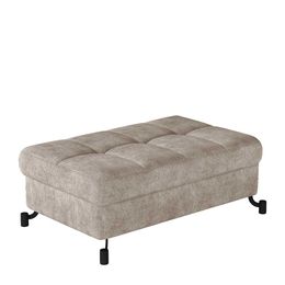 Pharao24.de Polsterhocker Couchhocker mit Schaumstoffpolsterung aus Webstoff