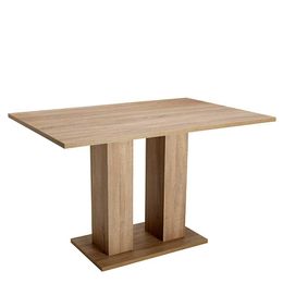 Pharao24.de S&auml;ulen Esszimmertisch in Sonoma Eiche 120 cm breit