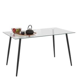 Pharao24.de Glas Esstisch 140 cm breit modern