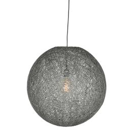 Pharao24.de Pendelleuchte aus Flachsgewebe Skandi Design