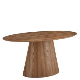 Pharao24.de Esstisch Tisch Esszimmer in ovaler Form echtholzfurniert