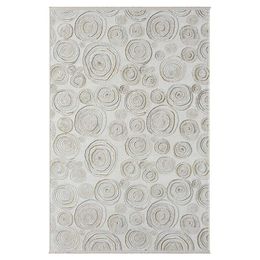 Pharao24.de Heller Teppich rechteckig mit Ornament Muster Cremefarben und Beige
