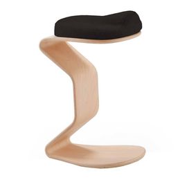 Pharao24.de Sattelsitz Hocker mit Schwinggestell Buche Schichtholz