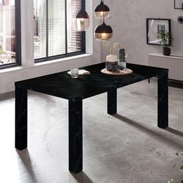 Pharao24.de Schwarzer Esszimmer Tisch in modernem Design 180 cm breit