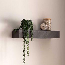 Pharao24.de Wand Regal Wandboard in Steinoptik beschichtet - Anthrazit