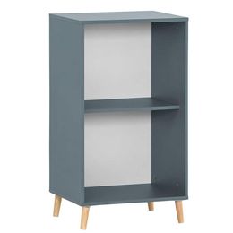 Pharao24.de Aktenregal modern in Petrol und Eichefarben 93 cm hoch
