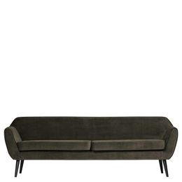 Pharao24.de Sofa aus Samt Birke Massivholz