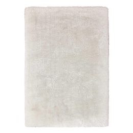 Pharao24.de Wei&szlig;er Teppich aus Hochflor modern