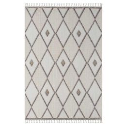 Pharao24.de Sisaloptik Teppich in Beige - Grau - Cremefarben geometrischem Muster