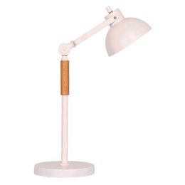 Pharao24.de Schreibtischlampe skandinavisches Design Metall und Holz
