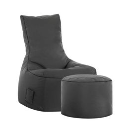 Pharao24.de Sitzsack in Anthrazit Sesselform
