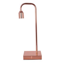 Pharao24.de Design Tischlampe in Kupferfarben Metall