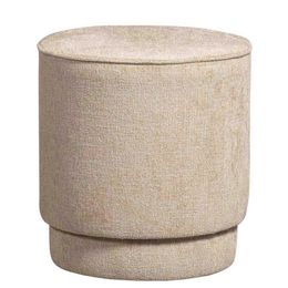 Pharao24.de Sitzhocker Couchhocker aus Chenillegewebe mit Schaumstoffpolsterung