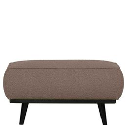 Pharao24.de Hocker in Hellbraun Stoff 80 cm breit