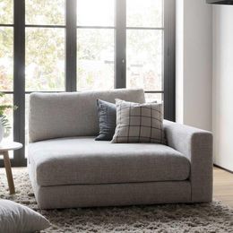 Pharao24.de Couch Sessel hellgrau Armlehne rechts modernem Design