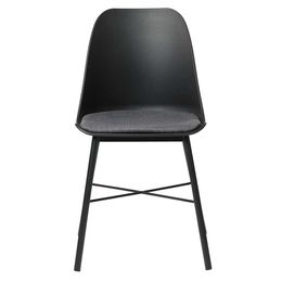 Pharao24.de K&uuml;chenst&uuml;hle in Schwarz und Grau Kunststoff (2er Set)