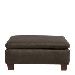 Pharao24.de Sofa Polsterhocker in Braun und Nussbaumfarben Made in Germany