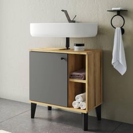 Pharao24.de Waschtischunterschrank Waschschrank 60 cm breit in modernem Design