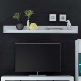 Pharao24.de Wohnzimmer Wandboard in Wei&szlig; 200 cm