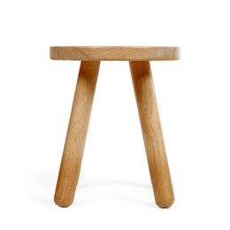 Pharao24.de Massivholz Kinderhocker in runder Form 31 cm Sitzh&ouml;he