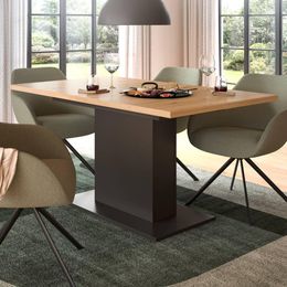 Pharao24.de Esstisch Ausziehtisch in rechteckiger Form und modernem Design