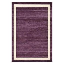 Pharao24.de Esszimmer Teppich in Violett Cremefarben