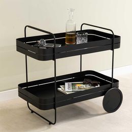 Pharao24.de Servierwagen Teewagen in modernem Design aus Metall