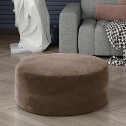 Pharao24.de Hocker Sitzhocker in Braun aus Samt
