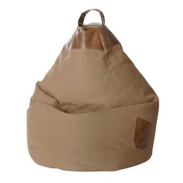 Pharao24.de Sitzsack in Beige mit Griff