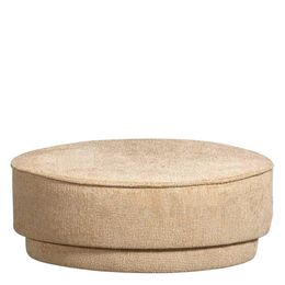 Pharao24.de Sitzhocker Polsterhocker auf Sockel in Beige