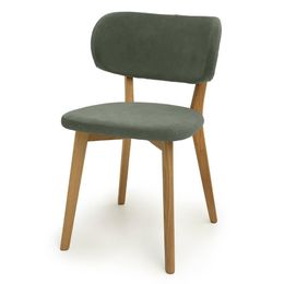 Pharao24.de Polsterstuhl Stuhl Esszimmer in modernem Design aus Webstoff (2er Set)