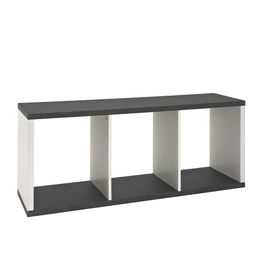 Pharao24.de TV Regal in Wei&szlig; Grau modern