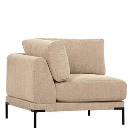 Pharao24.de Ecksofa Couchmodul in Beigegrau mit Armlehne