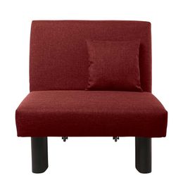 Pharao24.de Schlafsessel Flachgewebe Rot in modernem Design Made in Germany