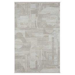 Pharao24.de Gemusterter Teppich modern aus Kurzflor Cremefarben und Beige