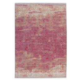 Pharao24.de Vintage Teppich in Rot und Beige Kurzflor