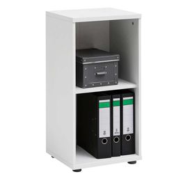 Pharao24.de Aktenregal 80 cm hoch Wei&szlig;