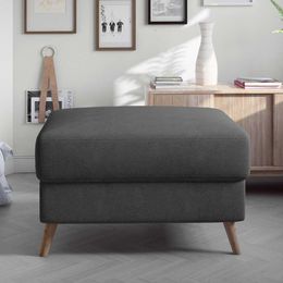 Pharao24.de Hocker Sitzhocker aus Velours mit Schaumstoffpolsterung