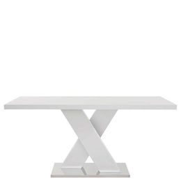 Pharao24.de X-Fu&szlig; Tisch in Wei&szlig; 160 cm breit