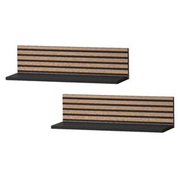 Pharao24.de Wandboard Regal im 2er Set in Paneeloptik (2er Set)