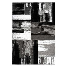 Pharao24.de Design Teppich in Schwarz und Grau abstraktem Muster